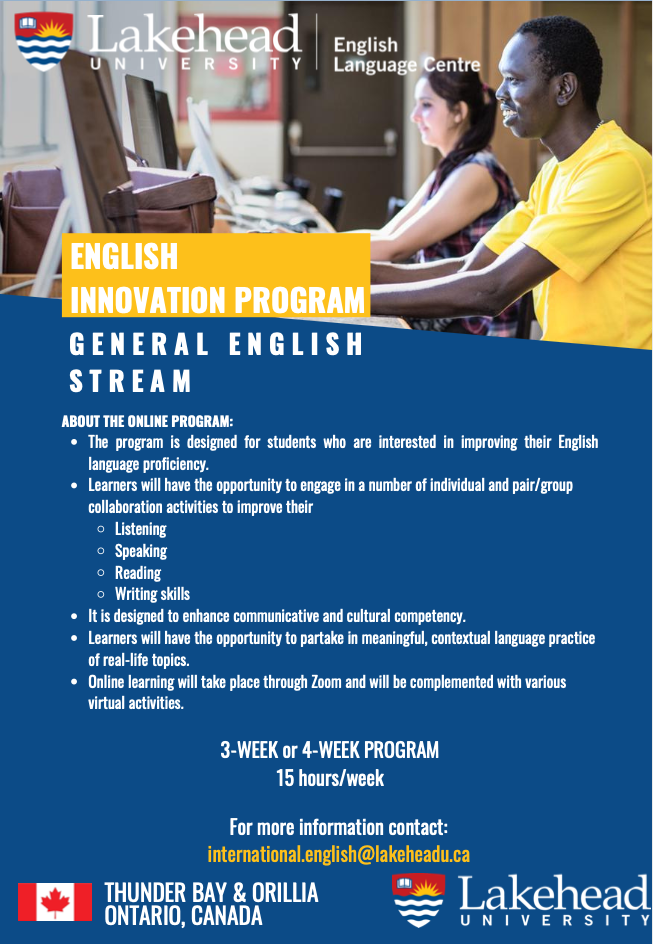 English Innovation Programs | Lakehead University